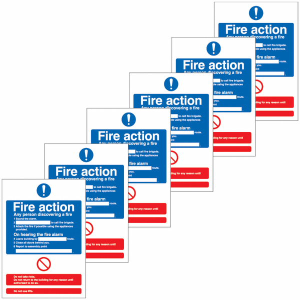Fire Action Notices With Upgrades | Seton