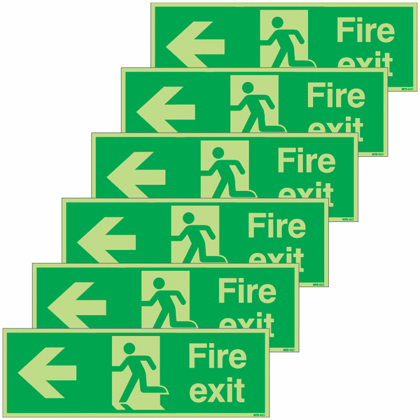 Fire Exit Left Signs - Fast, Easy, Fuss-Free Delivery! | Seton
