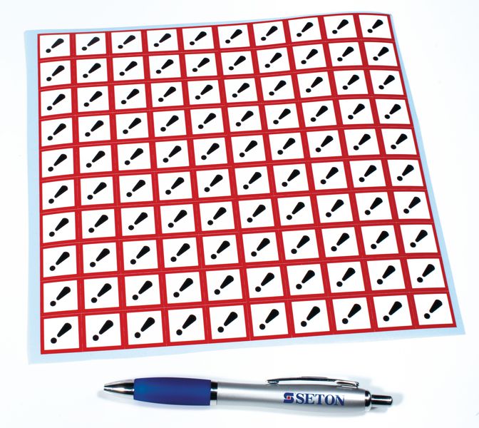 Faropiktogram enligt CLP - GHS07 "Skadliga ämnen" | Seton