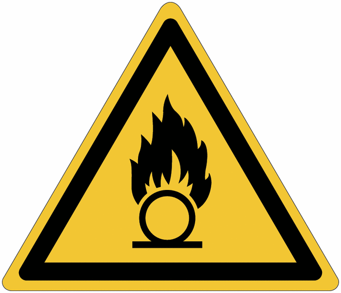 ToughWash - Warning Oxidizing Substance Sign (Symbol) | Seton