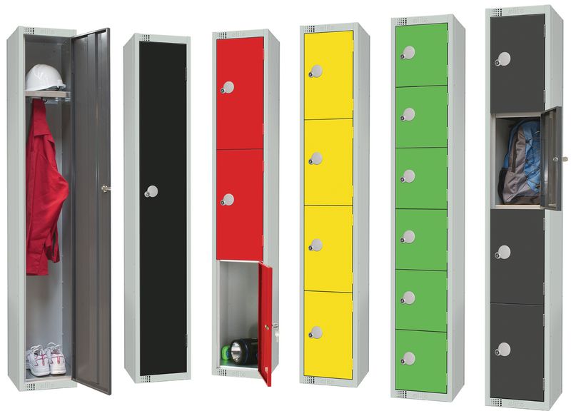 Coloured Multi-Compartment Storage Lockers | Seton