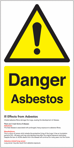 Danger Asbestos Guidance Safety Signs | Seton