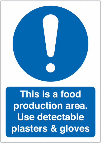 This Is A Food Production Area Signs | Seton