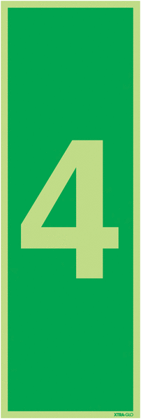 Xtra-Glo Number 4 Signs | Seton