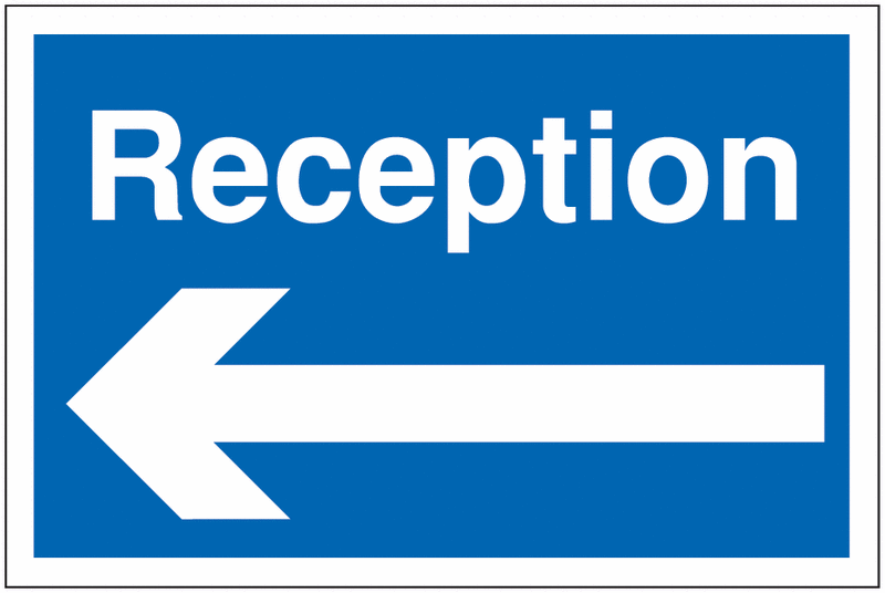 Car Park Navigation Signs - Reception Left Arrow | Seton