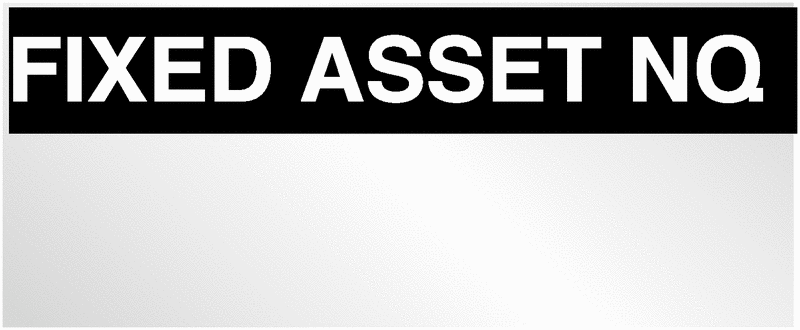 Fixed Asset No. - Aluminium Foil Write-On Labels | Seton