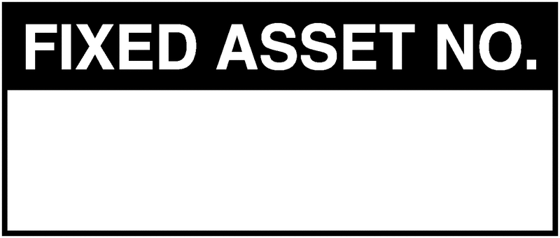 Fixed Asset No. Nylon Cloth Write-On Labels | Seton