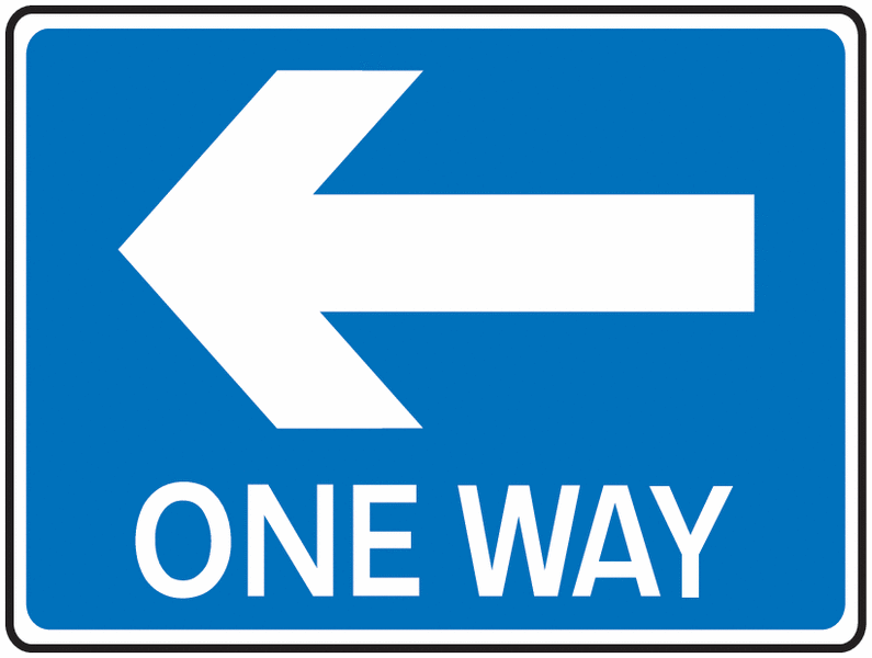 Traffic Signs - One Way Left | Seton