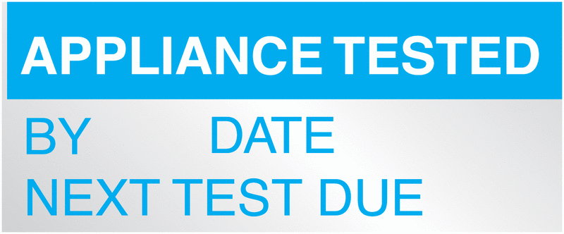 Appliance Tested By/Date/Next Test Due Foil Labels | Seton