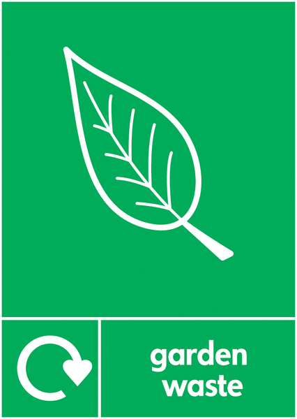 Garden Waste - WRAP Household Organic Waste Signs | Seton