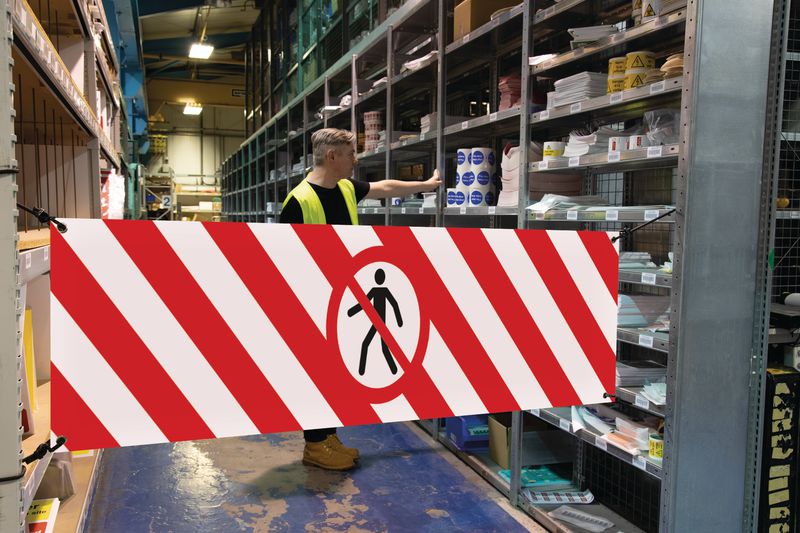Seton Banner Barrier - No Pedestrian | Seton