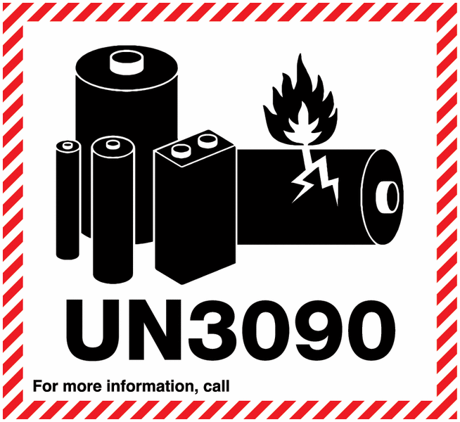 Lithium Ion Batteries Label Lithium Ion Battery Label Requirements For