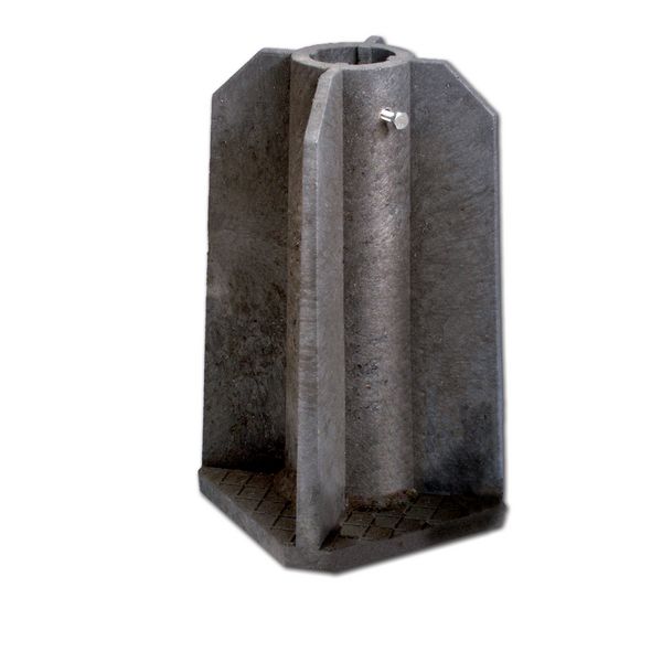 Recycled Plastic Sign Pole Base | Seton