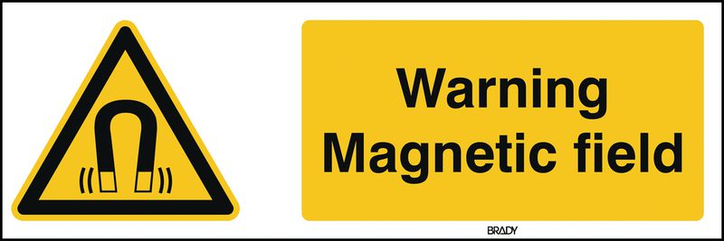 ToughWash - Warning Magnetic Field Sign | Seton