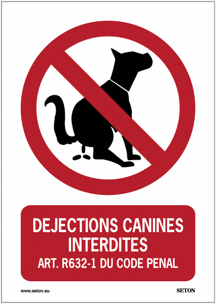 Panneaux et autocollant A2/A3/A4/A5 - Déjections canines interdites ART ... Panneaux et autocollant A2/A3/A4/A5 - Déjections canines interdites ART ...