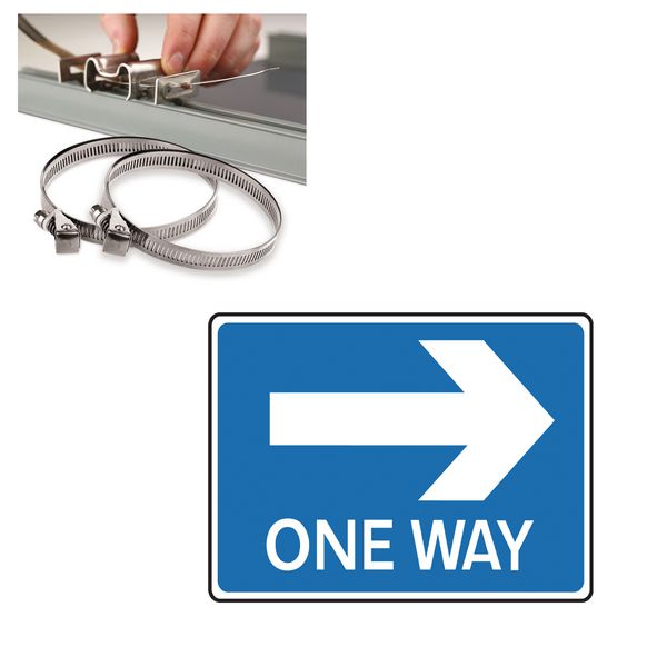 One Way Traffic Sign and Installation Kits | Seton