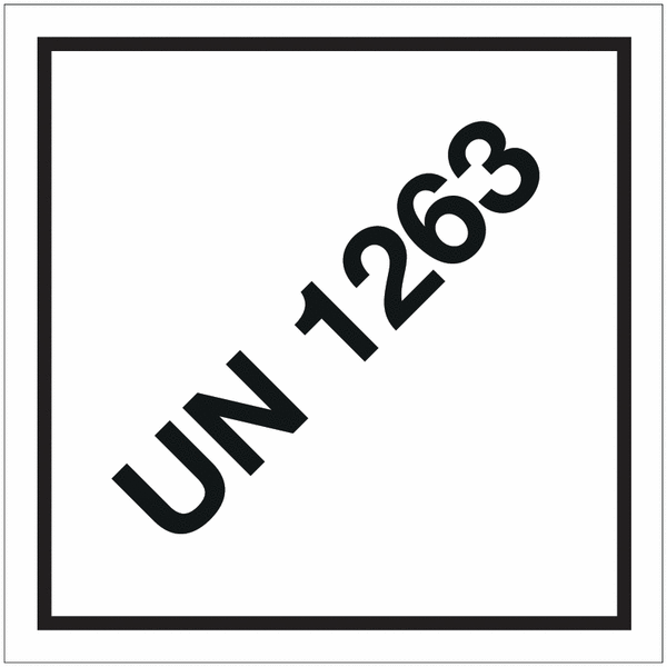 UN Hazard Warning Label Shipping Labels - 1263 | Seton