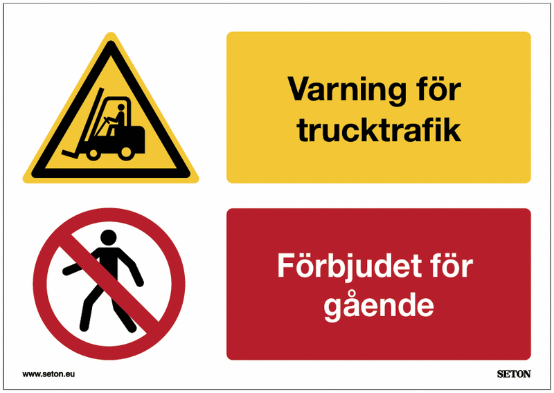 Varningsskyltar, köp dina varselskyltar online | Seton
