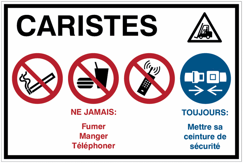 Pictogramme de manutention et panneau danger manutention | Seton