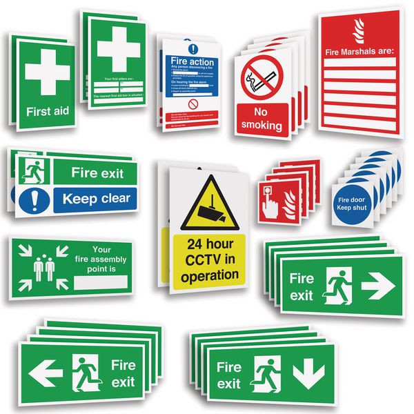 Office Safety Sign Starter Pack - Large. Quick Delivery | Seton