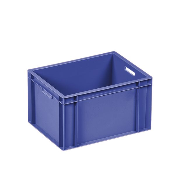 Euro Stacking Container with Handholds 63L | Seton