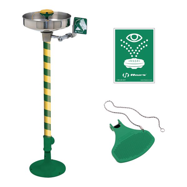 Lavaojos de emergencia para lavado de cara y ojos | Seton