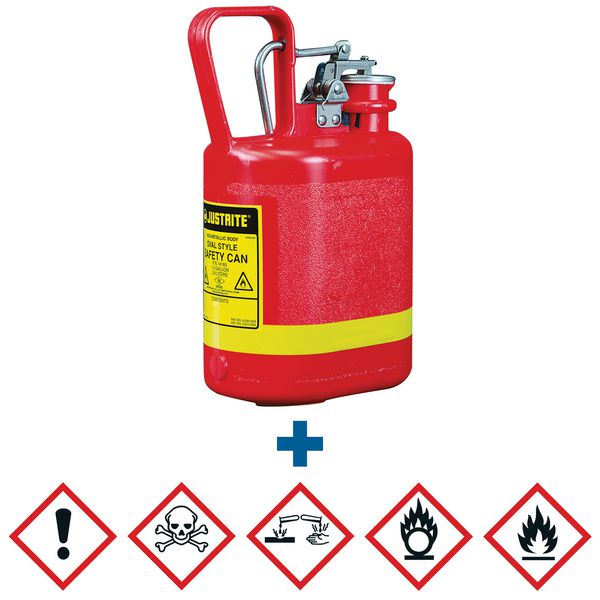 Bidons de sécurité en polyéthylène pour produits inflammables | Seton