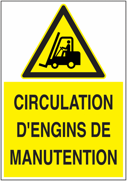 Pictogrammes danger passage de chariots élévateurs | Signals