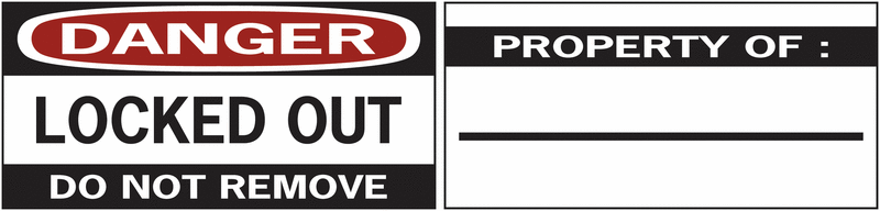 Aluminium Padlock Labels | Seton