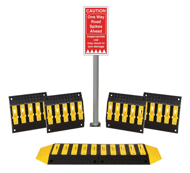One Way Traffic Spike Kit Yellow/Black - Single | Seton