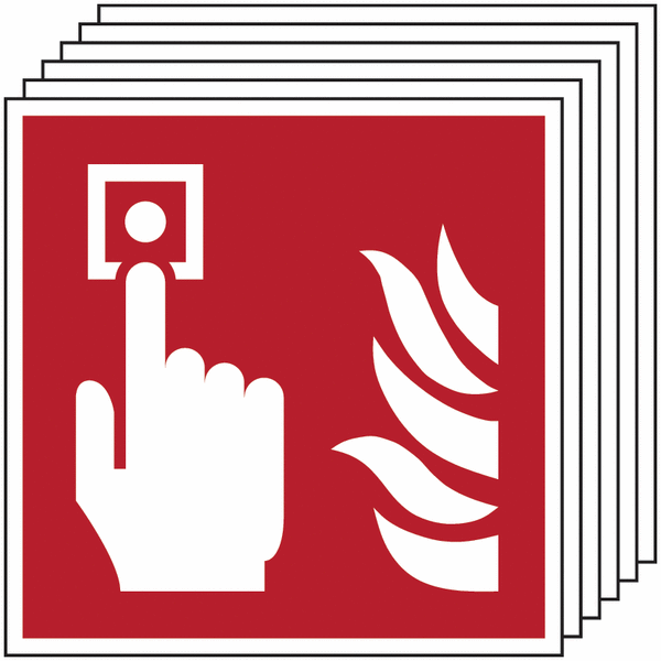 6-Pack Location Of Fire Alarm Call Point Signs | Seton