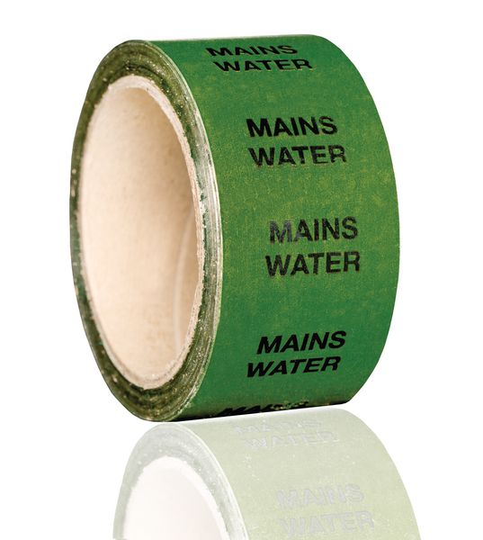 British Standard Pipeline Marking Tape - Mains Water | Seton