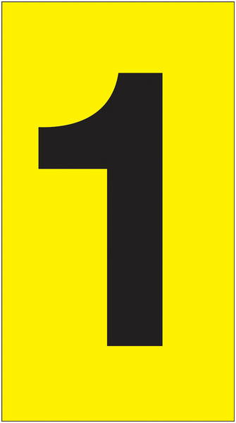 Self-Adhesive Bay Markers - Numbers | Seton