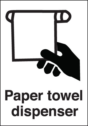 Paper Towel Dispenser Sign | Seton