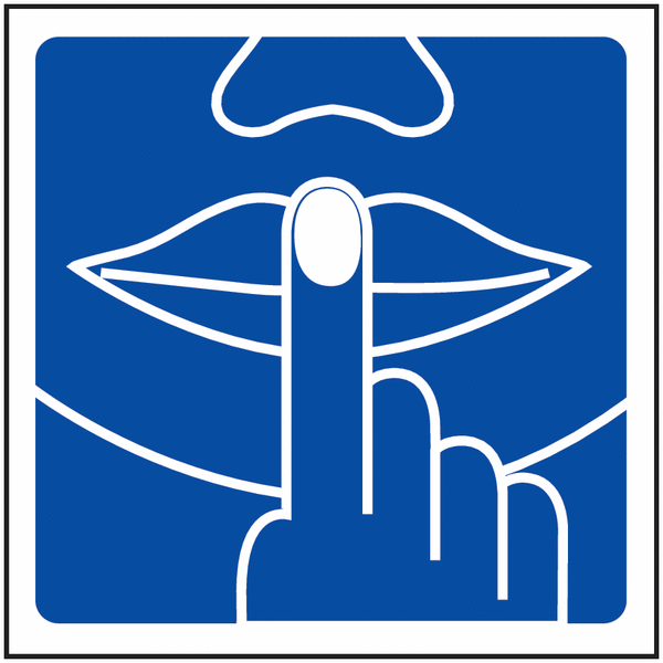 Pictogramme adhésif Silence | Signals