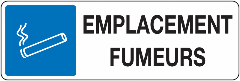 Panneau PVC Emplacement fumeurs | Signals