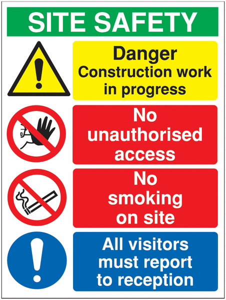 Construction Site Access Signs | Seton