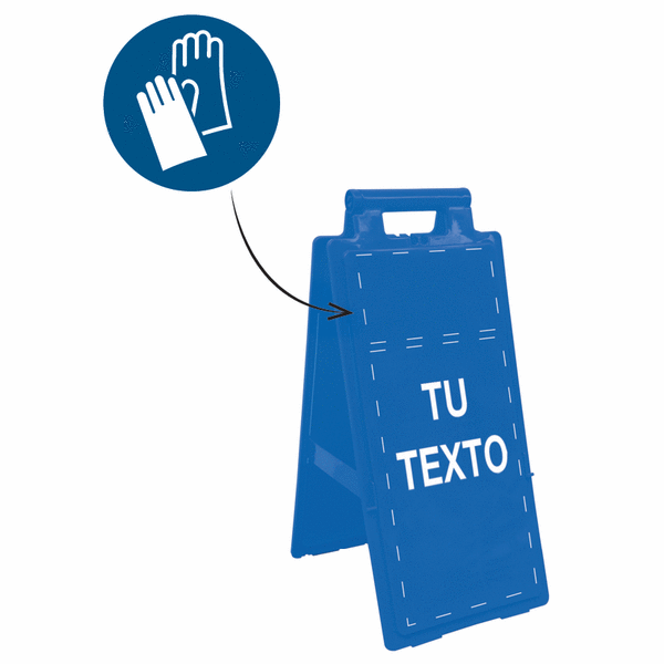 Baliza azul con texto personalizable | Seton