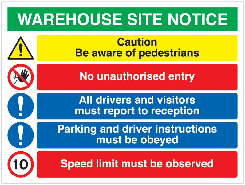 Warehouse Storage Safety Signs 2 Safety