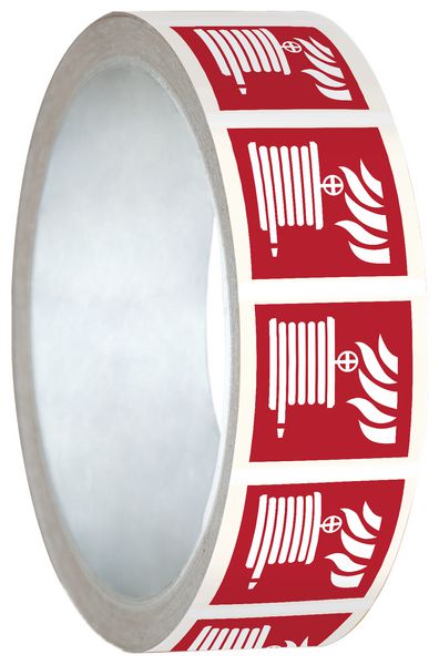 Pictogramme ISO 7010 en rouleau Robinet d'incendie armé - F002 | Seton