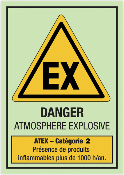 Pictogramme ATEX et signalisation atmosphère explosive | Seton