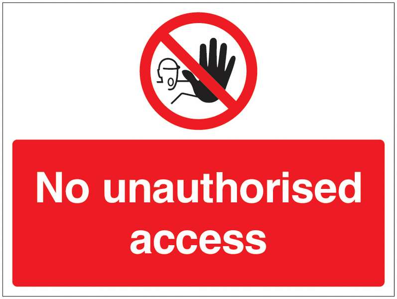 No Access Sign - Safety Signage - Quick, Easy Delivery | Seton