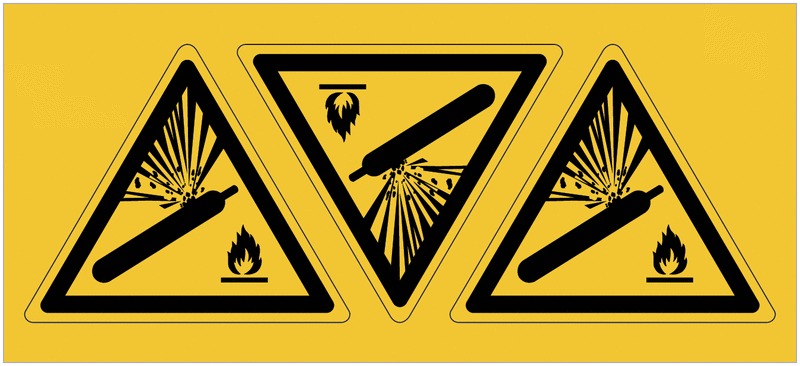 Borden chemisch gevaar en -stickers voor uw veiligheid | Seton