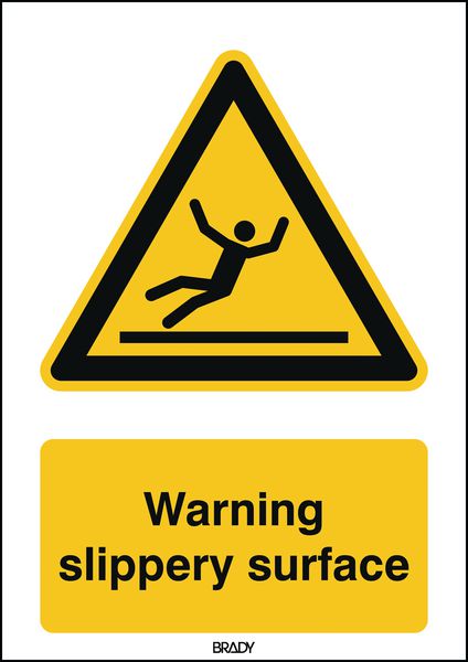 ToughWash - Warning Slippery Surface Sign | Seton