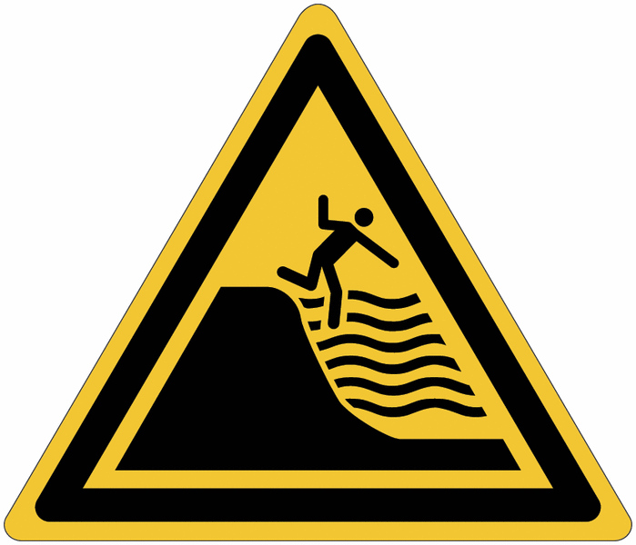 Panneau risque de chute et Pictogramme risque de chute Belgique ...