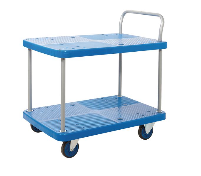 2 Tier Plastic Platform Trolley | Seton