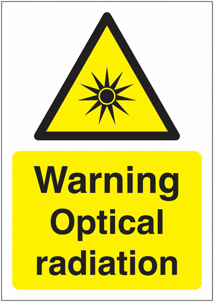 Warning Optical Radiation Sign | Seton