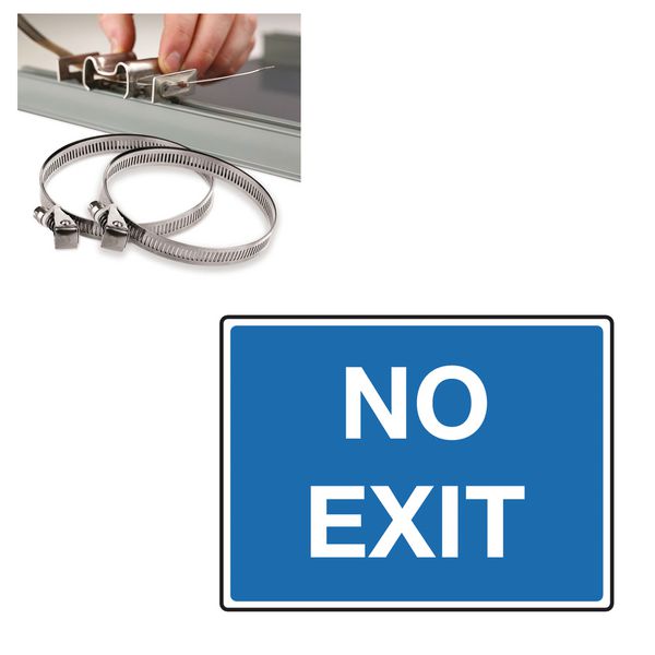 No Exit - Traffic Sign Installation Kit | Seton