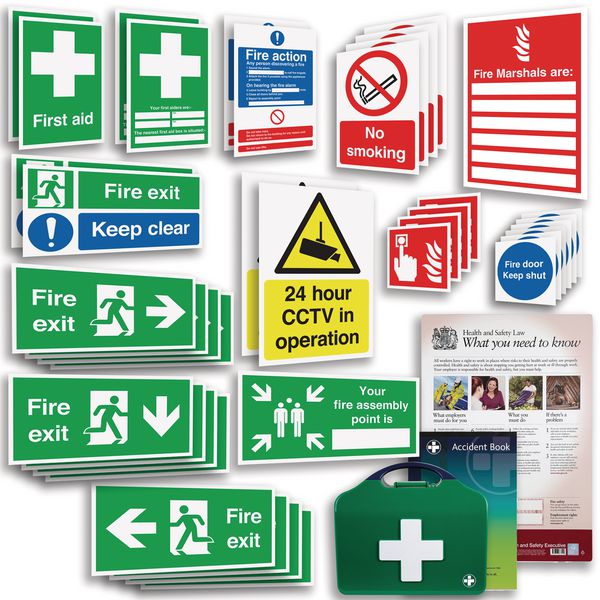 Office Safety Sign Starter Pack - Large. Quick Delivery | Seton