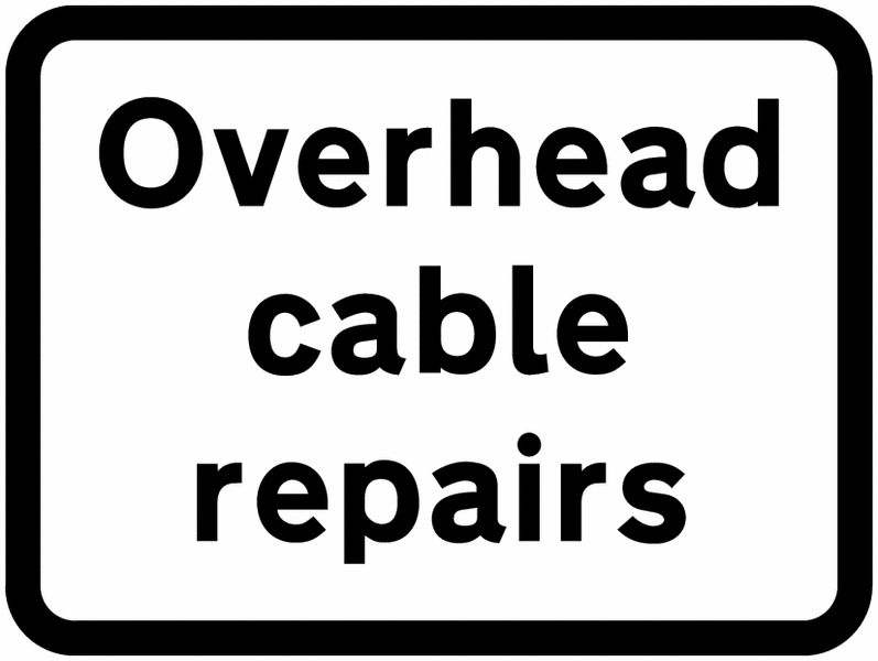 Traffic Signs - Overhead Cable Repairs - Quick Delivery | Seton